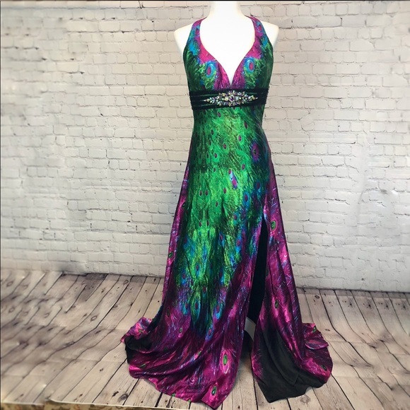 Night Moves | Dresses | Night Moves Prom Dress Peacock Prom Dress ...